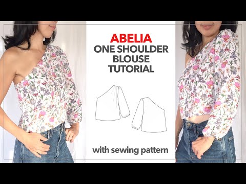 Abelia Top Tutorial | DIY One Shoulder Sleeve Blouse Sewing Pattern – Fashion Wanderer