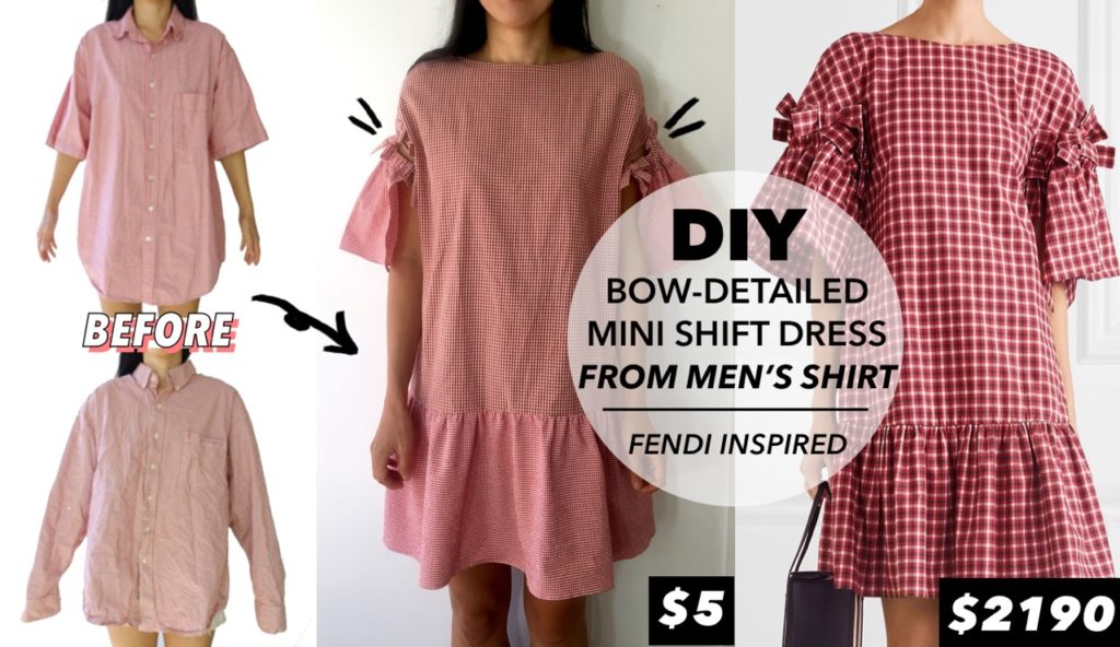 How To Make Dress From Men’s Shirt – Fashion Wanderer