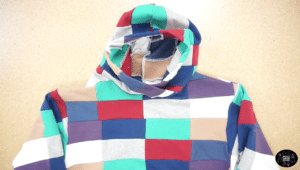 DIY Patchwork Cropped Hoodie Sweatshirt (With Free Sewing Pattern ...