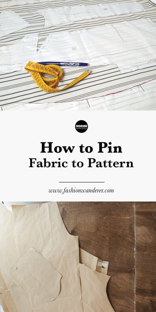 How to Pin Fabric to Pattern – Fashion Wanderer