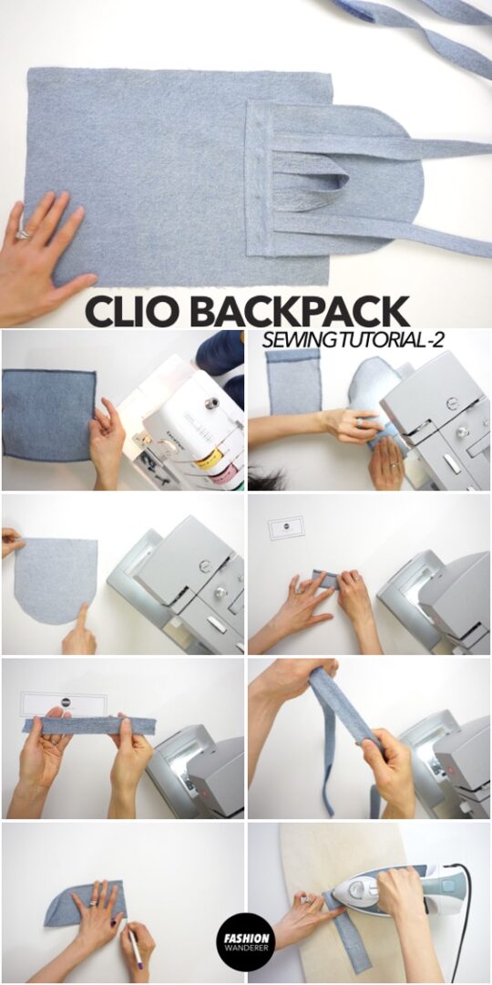 Clio Backpack Tutorial | DIY Backpack From Old Jeans – Fashion Wanderer
