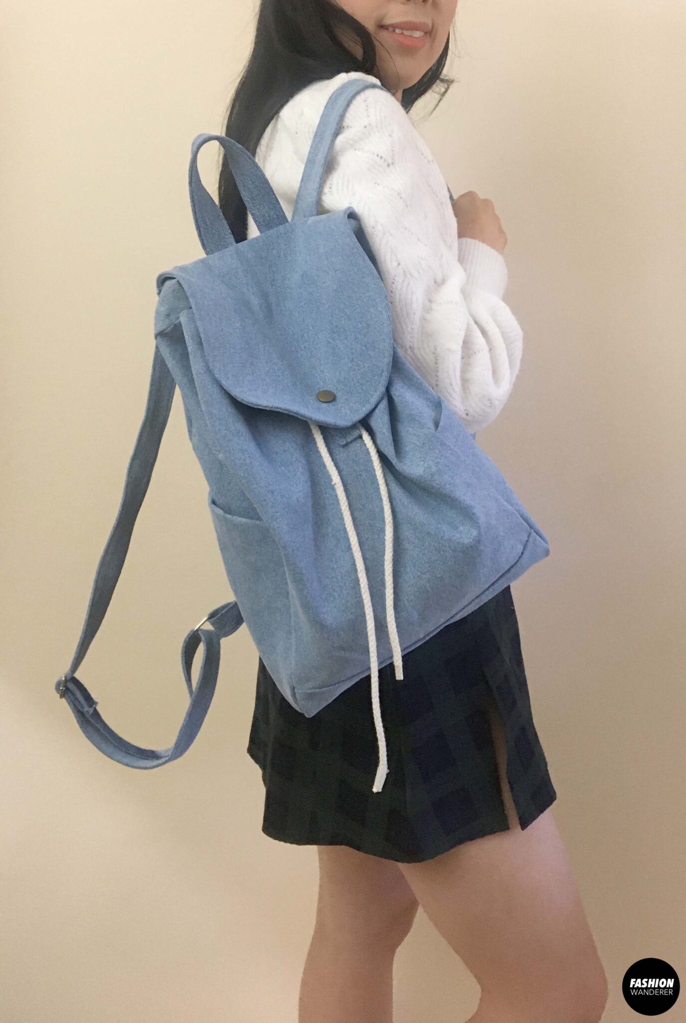 Clio Backpack Tutorial | DIY Backpack From Old Jeans – Fashion Wanderer