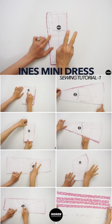 Ines Dress Tutorial | DIY Tie Shoulder Strap Mini Dress – Fashion Wanderer