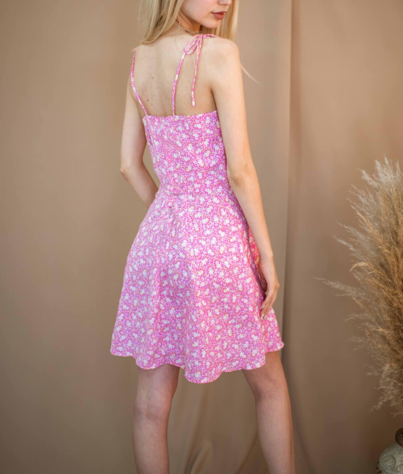 Ines Dress Tutorial | DIY Tie Shoulder Strap Mini Dress – Fashion Wanderer