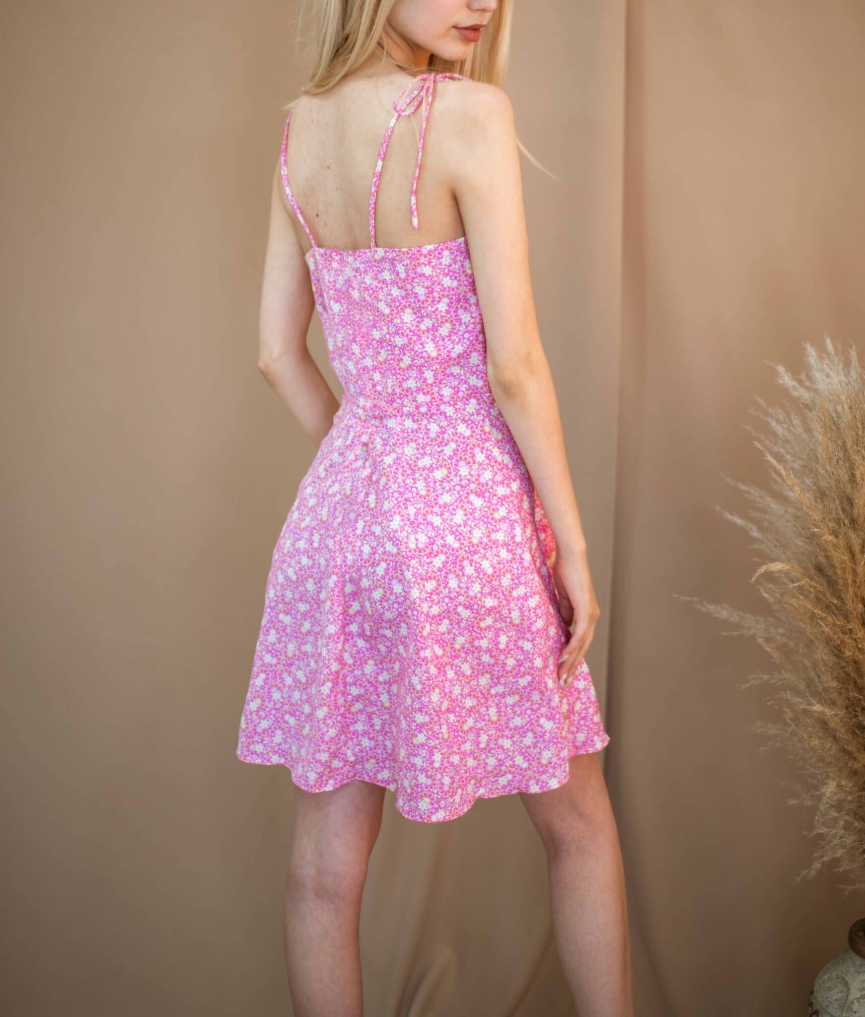 Ines Dress Tutorial | DIY Tie Shoulder Strap Mini Dress – Fashion Wanderer