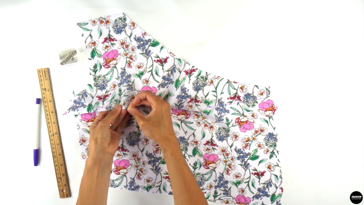 Abelia Top Tutorial | DIY One Shoulder Sleeve Blouse Sewing Pattern – Fashion Wanderer