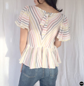 Cove Top Tutorial | DIY Flutter Sleeve Peplum Top Sewing Pattern – Fashion Wanderer