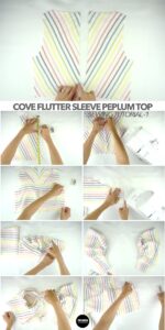 Cove Top Tutorial | DIY Flutter Sleeve Peplum Top Sewing Pattern – Fashion Wanderer