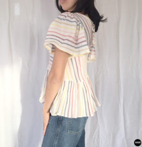 Cove Top Tutorial | DIY Flutter Sleeve Peplum Top Sewing Pattern – Fashion Wanderer