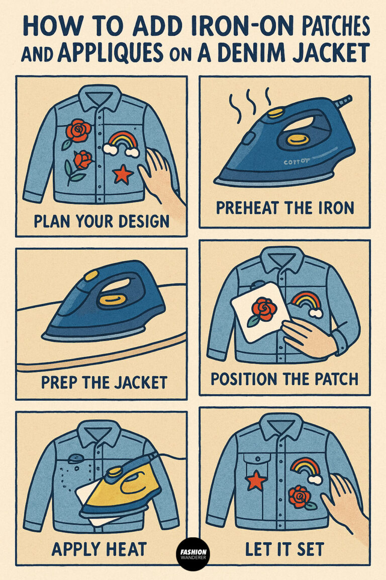 How to Add Iron-On Patches and Appliqués on a Denim Jacket (Step-by-Step Tutorial) – Fashion ...