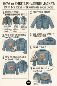 How to Embellish a Denim Jacket: Easy DIY Ideas to Transform Your Look ...