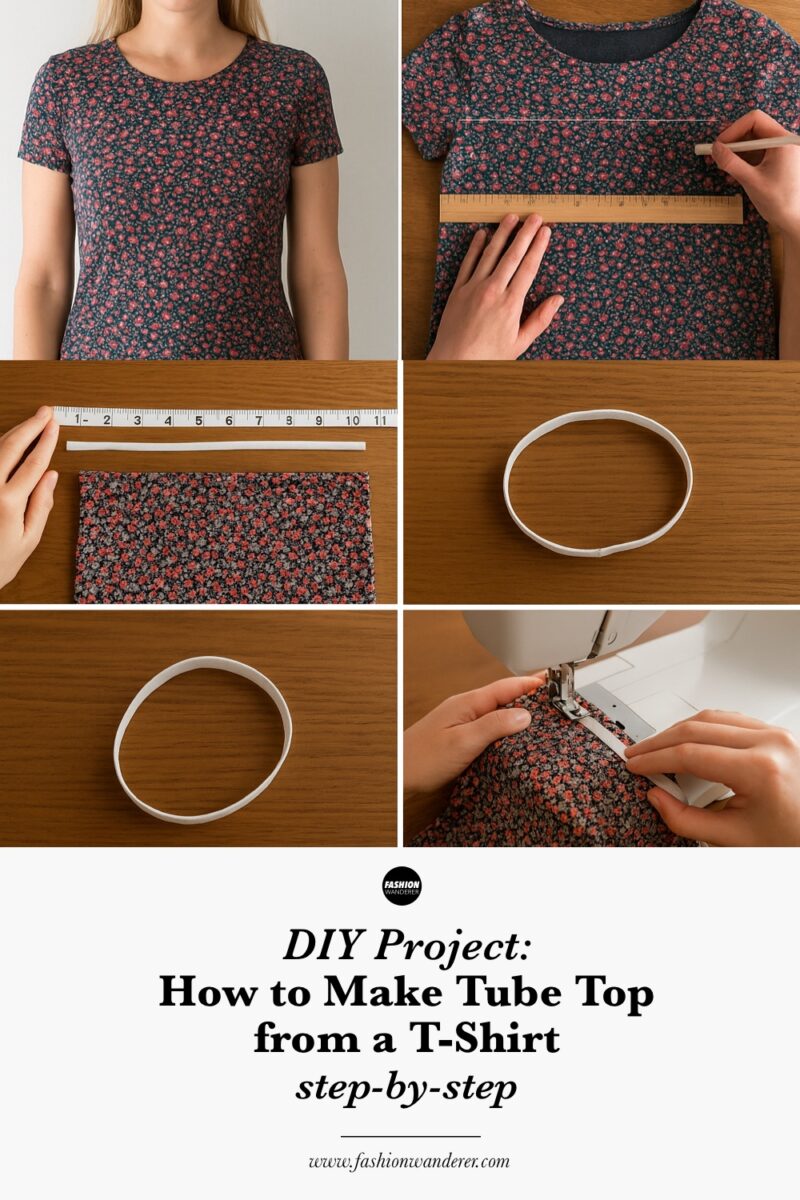 DIY Tube Top From T Shirt: Easy Step by Step Guide – Fashion Wanderer