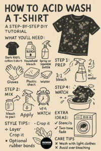 How to Acid Wash a T-Shirt: A Step-by-Step DIY Tutorial – Fashion Wanderer