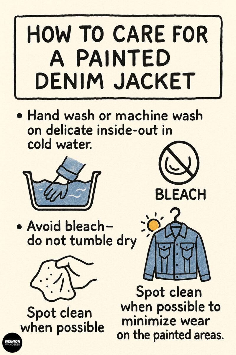 How to Paint on a Denim Jacket (Step-by-Step Tutorial) – Fashion Wanderer