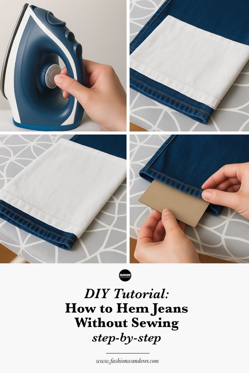 How to Hem Jeans Without Sewing: Easy No-Sew Methods You Can Master ...