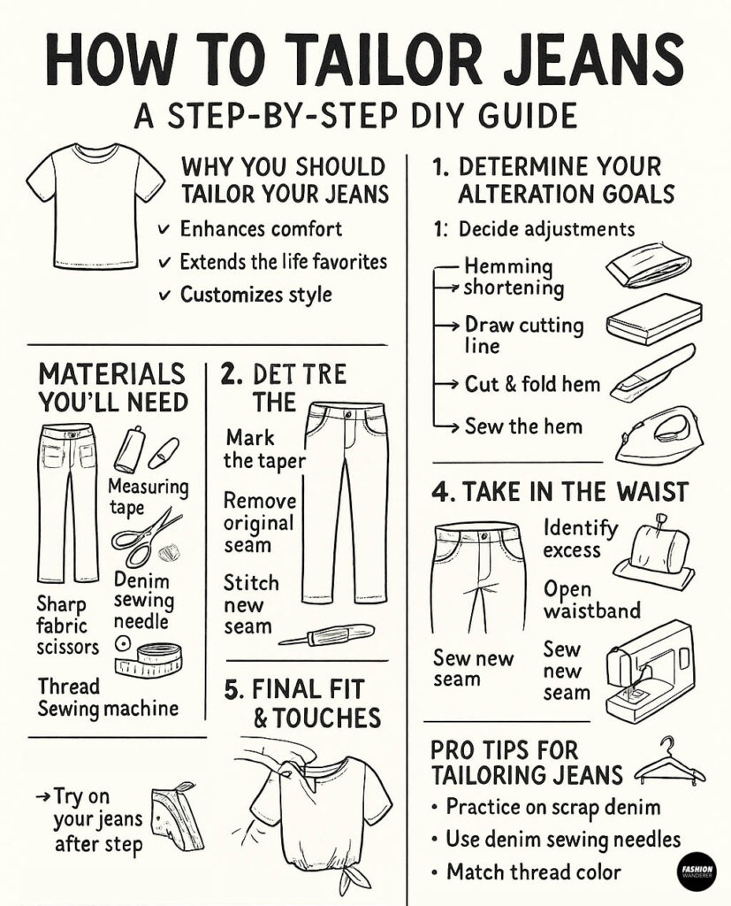 How to Tailor Jeans: A Step-by-Step DIY Guide – Fashion Wanderer