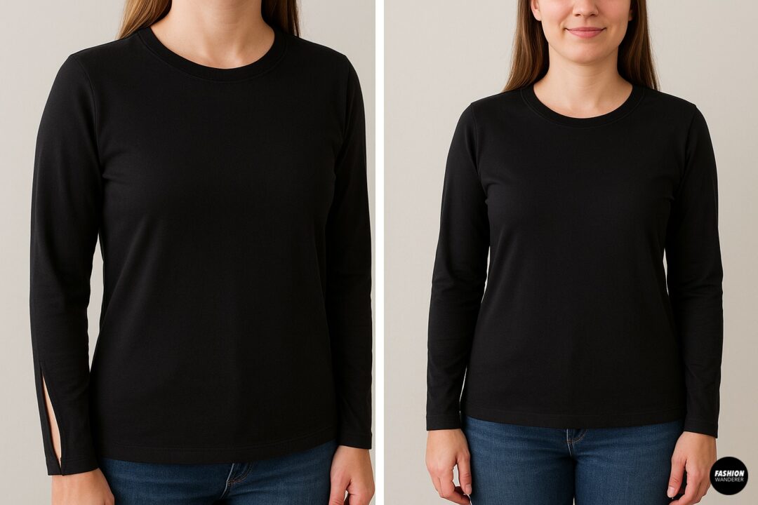 How to Make Slit Sleeves from a Basic Long Sleeve Tee – Fashion Wanderer