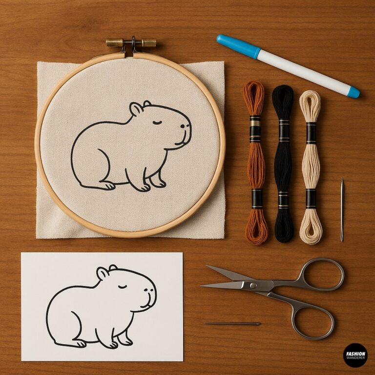 How to Make Hand Embroidery of a Capybara: Step-by-Step Tutorial for ...