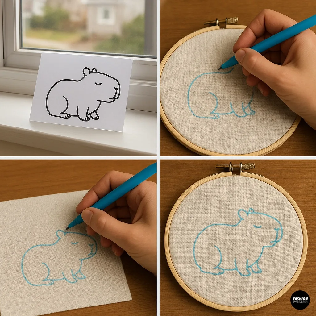 How to Make Hand Embroidery of a Capybara: Step-by-Step Tutorial for ...