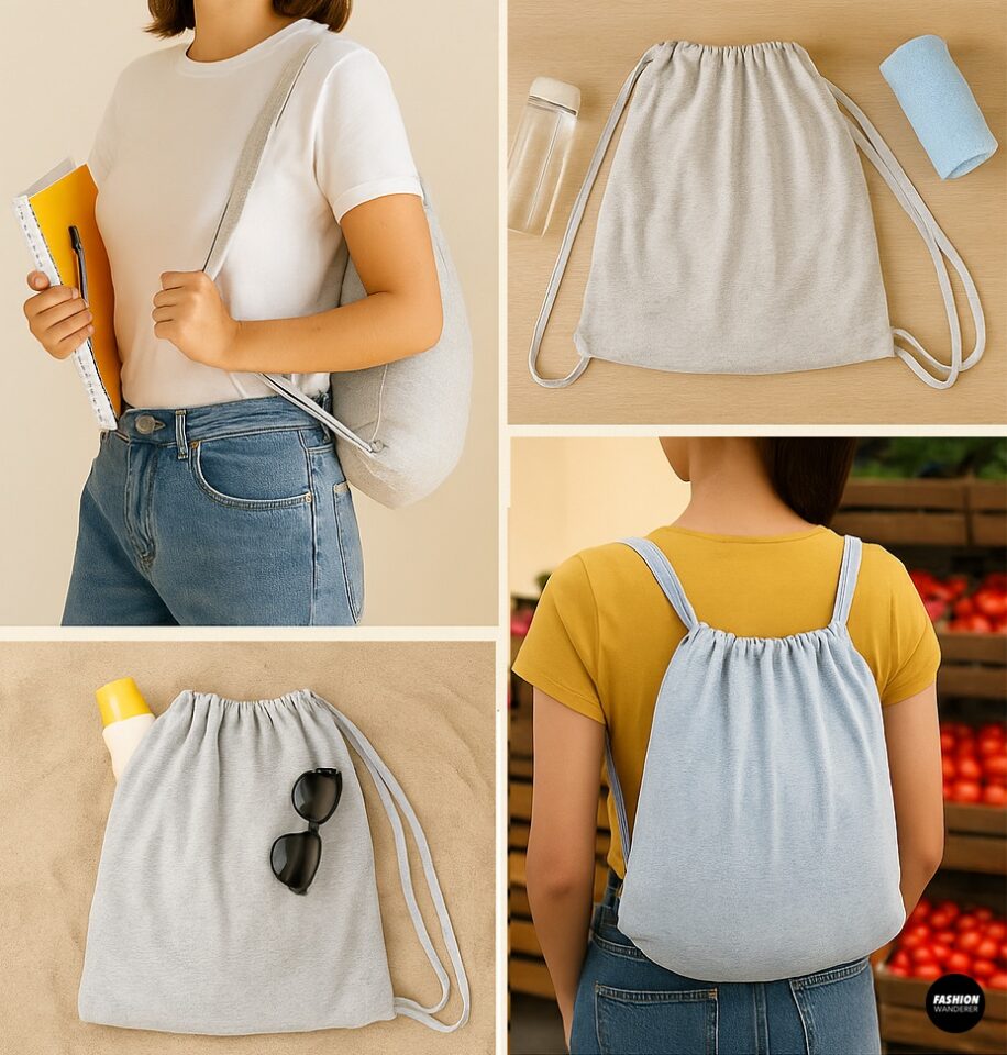 5-Minute DIY: Turn a T-Shirt Into a Backpack – Fashion Wanderer