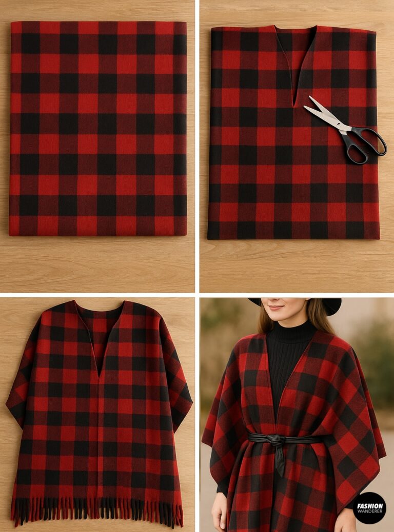 Turn Old Blankets Into No-Sew Fall Capes, Throws, and Ponchos – Fashion ...