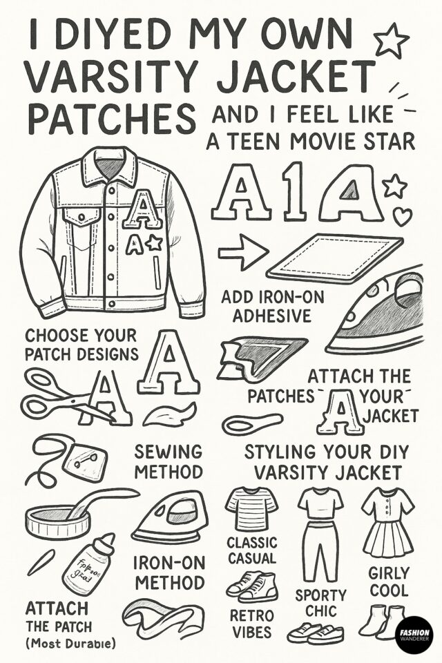 I DIYed My Own Varsity Jacket Patches and I Feel Like a Teen Movie Star ...